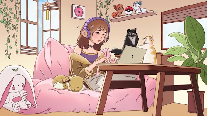 Make loading screen animation for streamers with personalized character ...