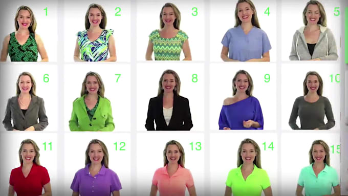 Be professional hd female spokesmodel white background by Calimode | Fiverr