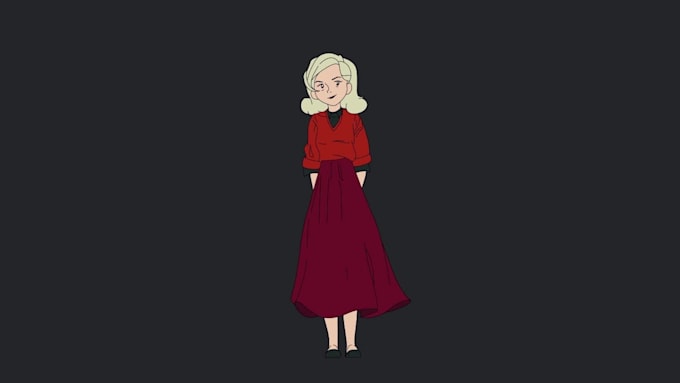 Make a classic cartoon hand drawn gif animation of your character by ...