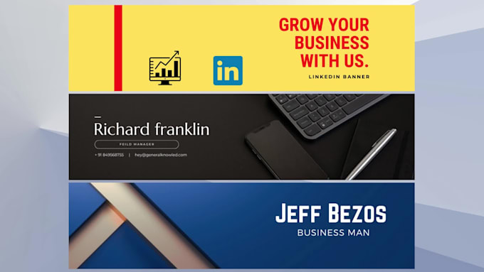 Design linkedin banner and header by Muntazirmehdi76 | Fiverr