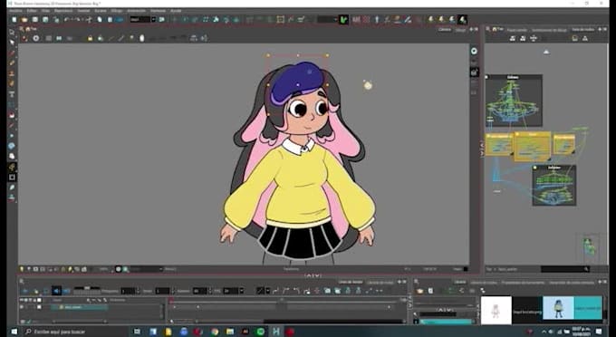 Rig and design your 2d character by Jaquelinecastan | Fiverr