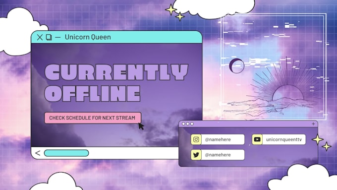 Create simple twitch overlays by Rusher5er | Fiverr
