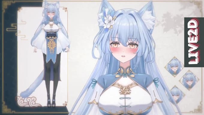 Design and rig vtuber model,2d vtuber,live2d vtuber,vtuber rigging by ...