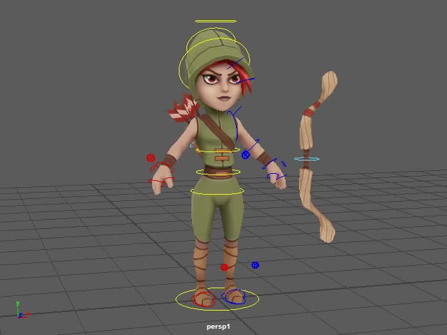 Do 3d character rigging, game character rig,facial rig in blender,game,animation by Mizzy ...