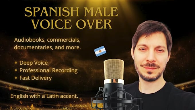 Grabaré una voz masculina profesional y profunda en español by Seba ...