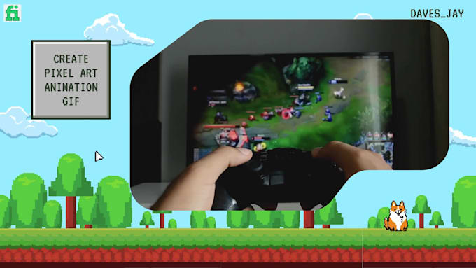 Create pixel art animation gif by Daves_jay | Fiverr