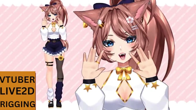Design and rig live2d vtuber rigging vtuber model live 2d vtuber model ...