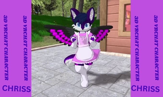 Convert rig 2d vtuber to 3d vrchat nsfw furry avatar character for streaming by Somadina10 | Fiverr