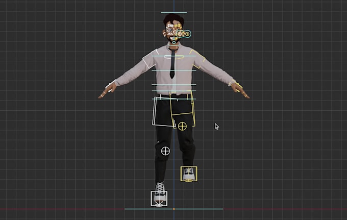 3d character rigging in blender with auto rig pro by Rozarozshop | Fiverr