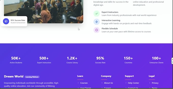 Build a react tailwind landing page by M_hamayoun_azad | Fiverr