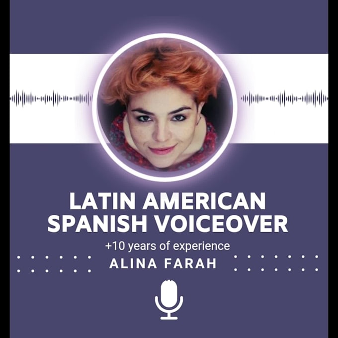 Record professional voiceovers in neutral latin american spanish by Alinafarah | Fiverr