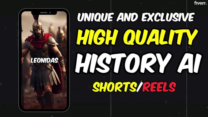 Create ai history youtube shorts and instagram reels tiktok by Justinejosh | Fiverr