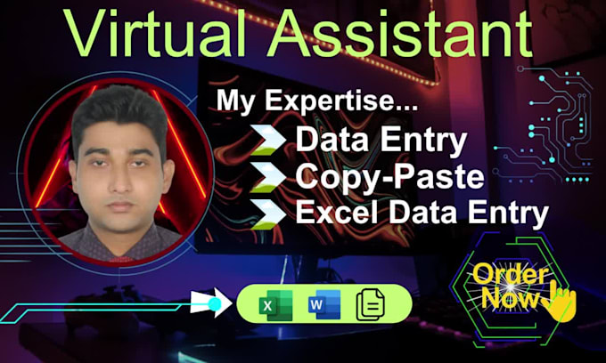 Do data entry excel typing and be your assistant for faster work by Data_maker1 | Fiverr