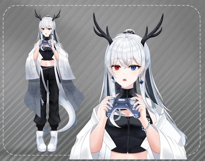 Draw and rig live2d vtuber model, pfp character, vtuber model, 2d ...