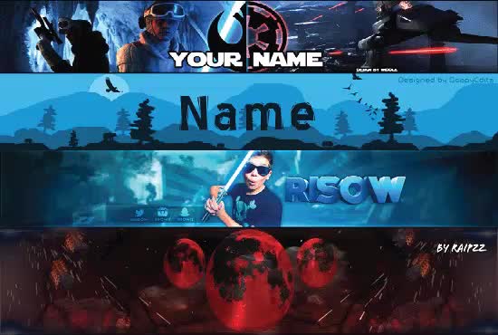 Design youtube banner art by Mahindb | Fiverr