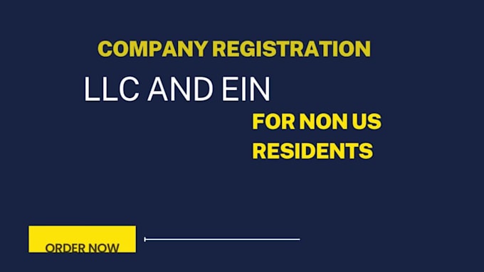 Do us llc registration and ein for non us residents by Marion_woods ...