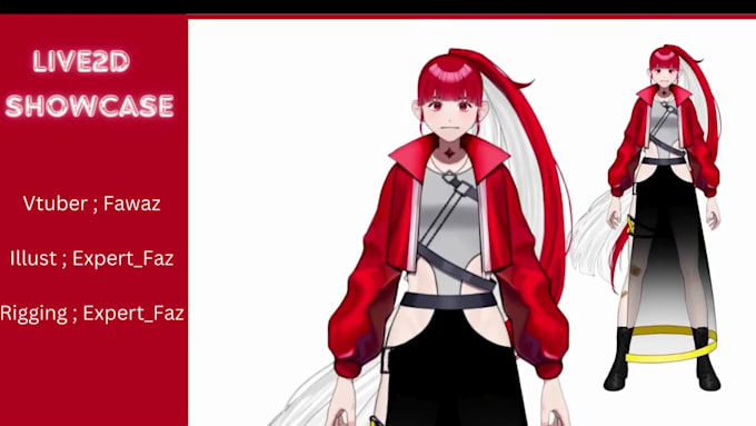 Draw 2d vtuber model, 2d vtuber rigging and rig live2d vtuber model by ...