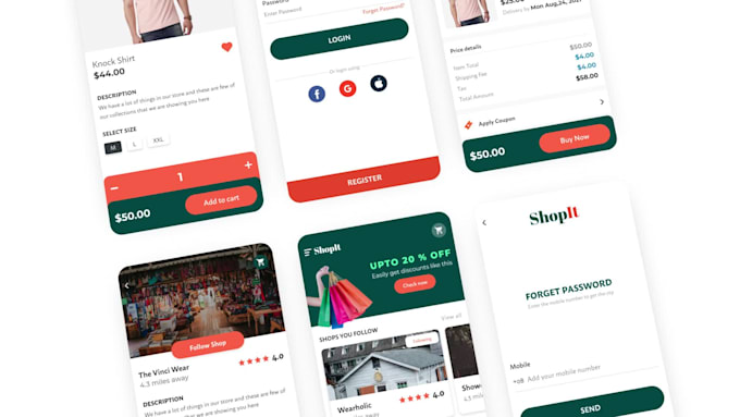 Ui ux graphic motion design app website by Ashi01ashu | Fiverr