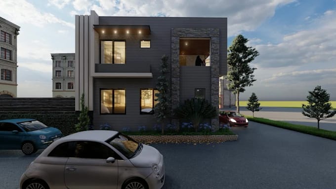 Do 3d models, rendering architectural animation walkthrough by Aqsamanan487 | Fiverr