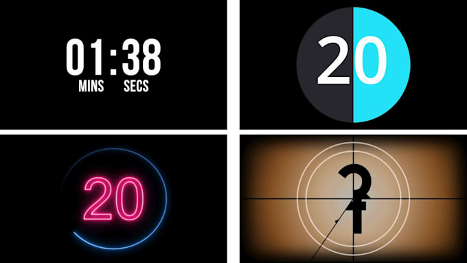 Create custom countdown timer video and animations by Hashmi47 | Fiverr