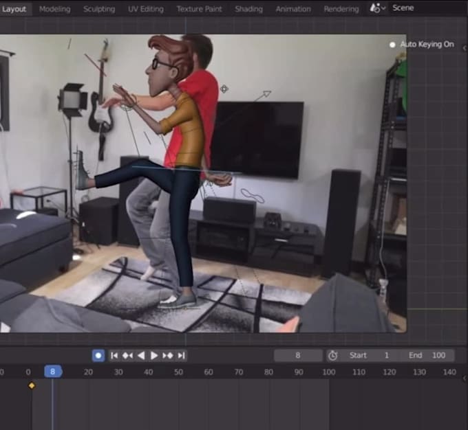 Rig your 2d, 3d characters in blender, blender rigging, character modeling by Williams3o | Fiverr