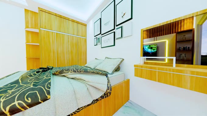 Create interior design and photorealistic 3d rendering by Ajiidesign | Fiverr