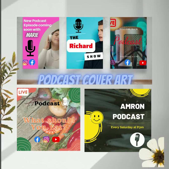 Design podcast cover art in just 4 hours by Sajjad_hussain3 | Fiverr