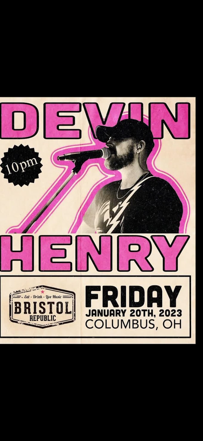 Create concert poster or flyer by Hevindenry | Fiverr