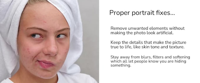 Improve your portraits without blurring or softening by Redsunphx | Fiverr
