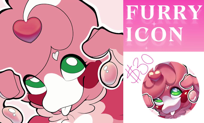 Draw chibi furry icon by Kiiro_art | Fiverr