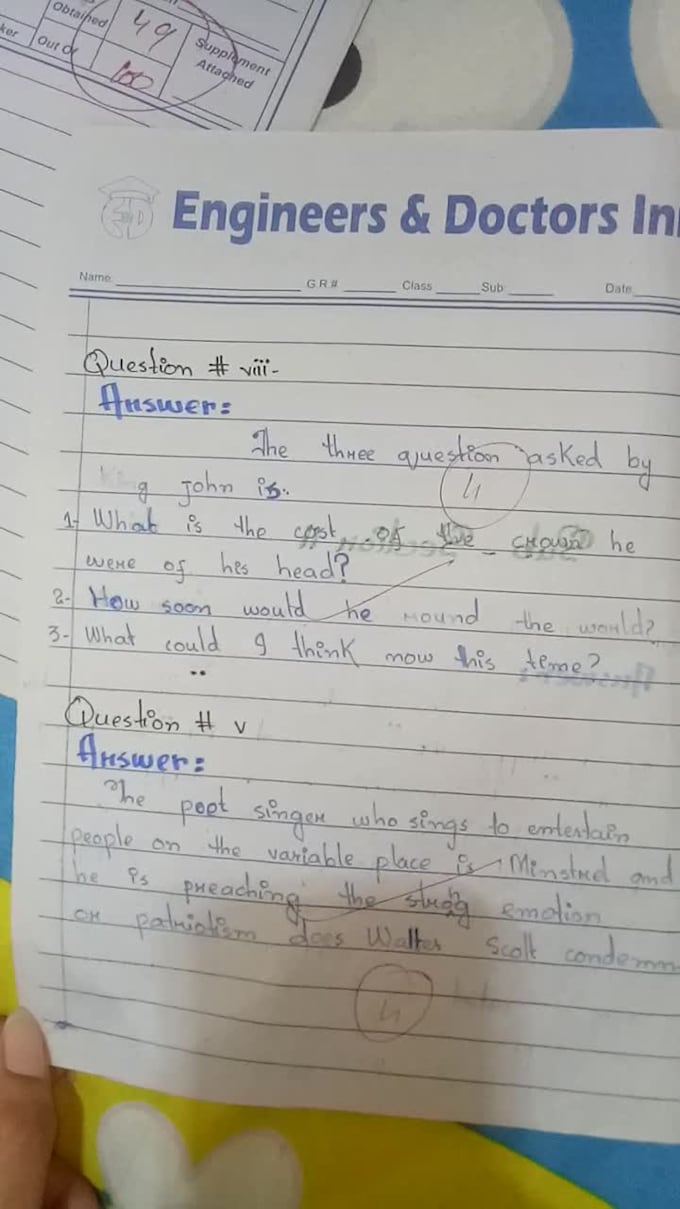 Handwrite notes and letter by Noushad_098 | Fiverr