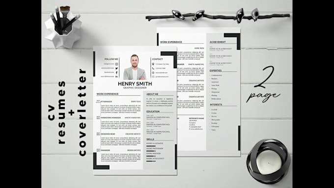 Design resume or cv template and cover letter, rewrite by Farazmashadi ...