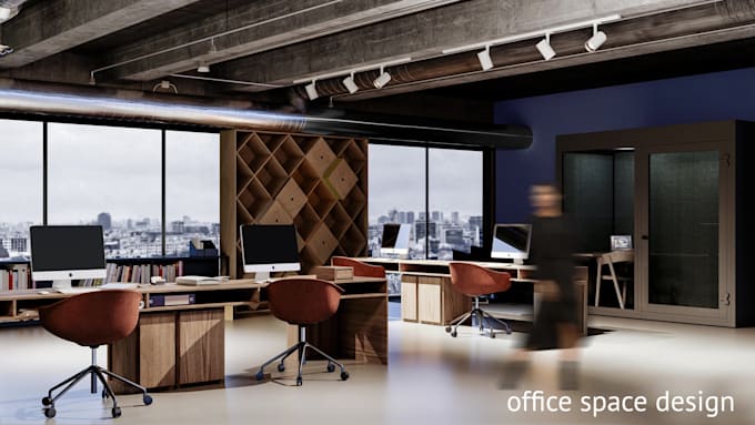 Create office interior design with realistic visualization by Dariaa_sm ...
