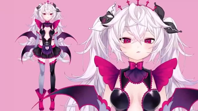 Design and rig live2d model live 2d vtuber model 2d vtuber model vtuber ...