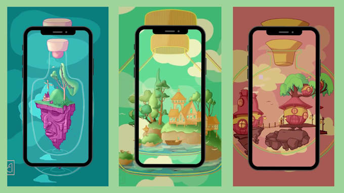 Do unique and engaging illustrations for mobile apps by Dariazuievych ...