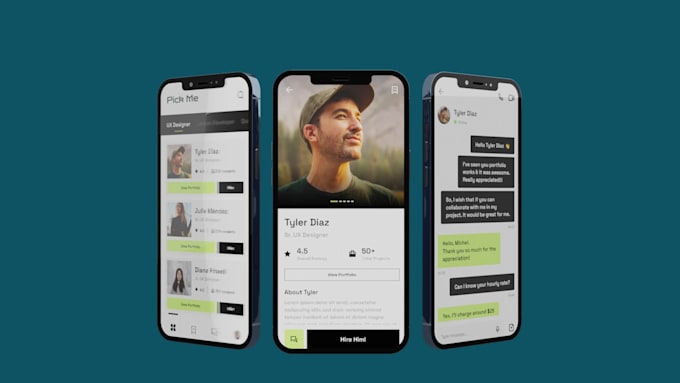 Create a 3d app promo video and animated phone mockups by Momincreation ...