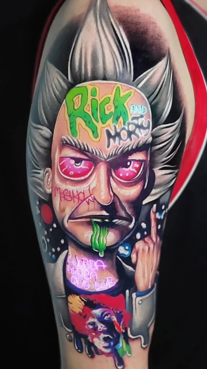 Animate your tattoos with neon effects by Clebermotion | Fiverr