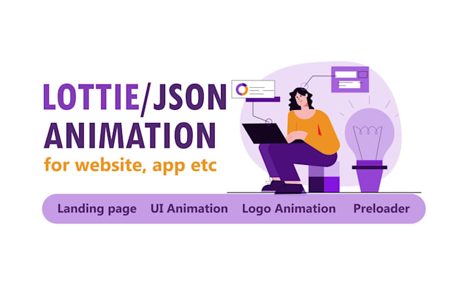 Make an animated lottie json for your app or web by Graphixeexpert | Fiverr