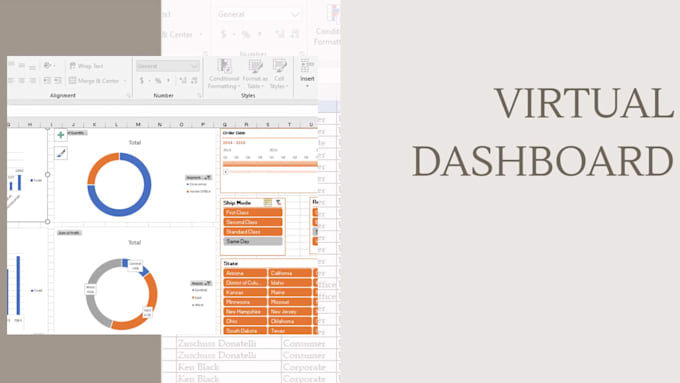 Create skilled excel virtual dashboards with personalised charts and ...