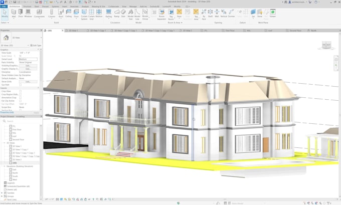 Design 3d revit bim model by Architect_inn | Fiverr