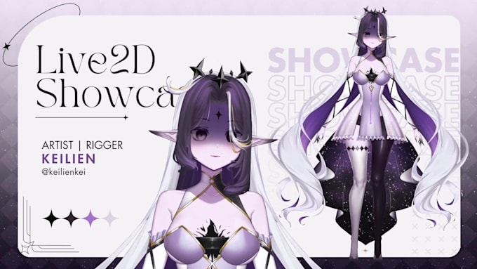 Draw and rig high quality vtuber model in live2d by Keilien_art | Fiverr