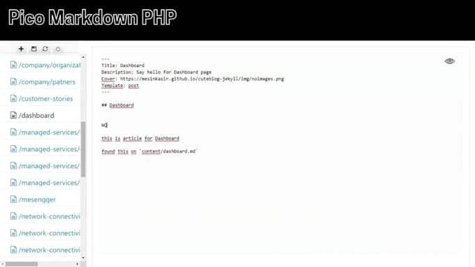 Design your new tech php markdown website ssg alternative by Creativitas | Fiverr