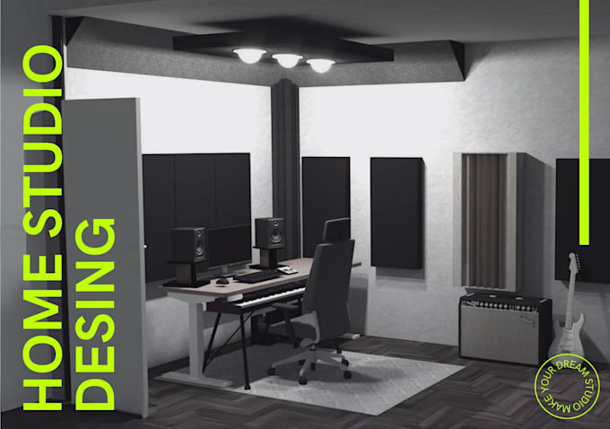 Desing your home studio or listening room by Ignacio_taboada | Fiverr
