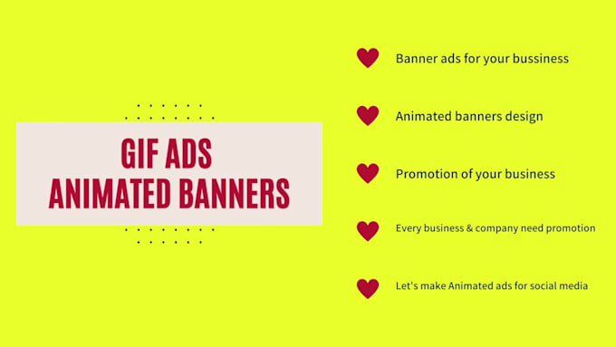 Design professional gif animated banner and gif ads by Fahadf1 | Fiverr