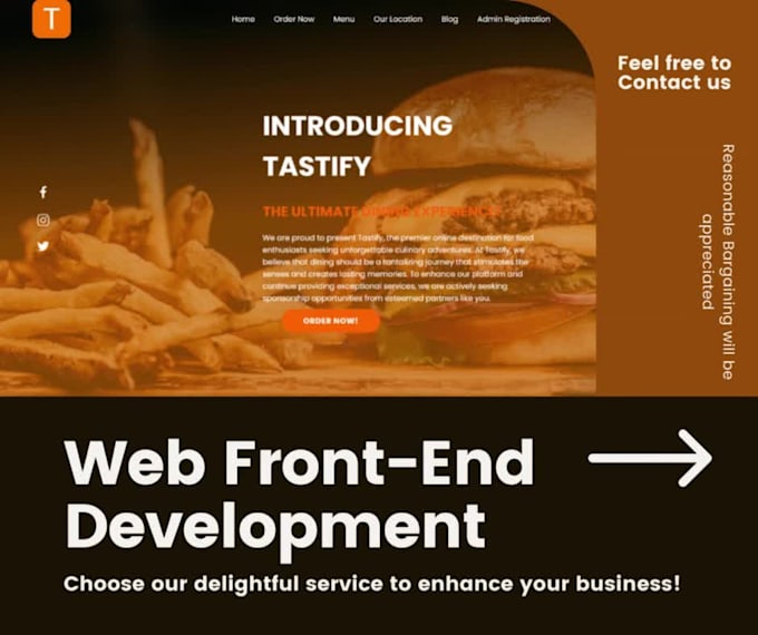 Be your frontend developer and create web ui design by using html css and js by Muhammadsufi511 ...