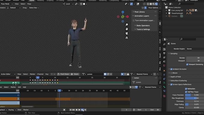 Rig 3d character in blender 3d, 3d animation video, 3d rigging by ...