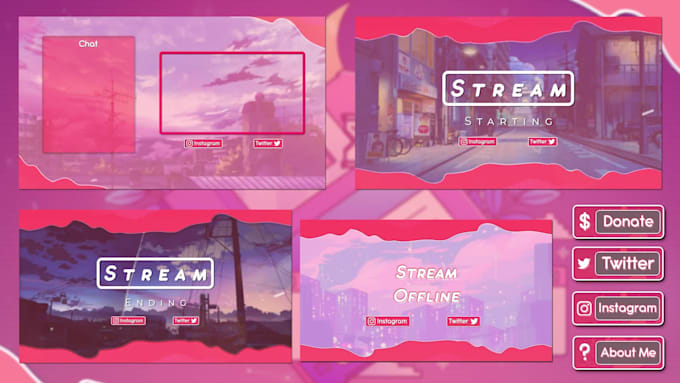 Design custom twitch overlays and panels for your stream by Majorneko ...