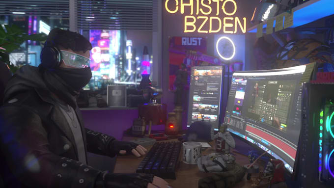 3d intro desktop for streamers , or anything what u want by P1x2l7 | Fiverr