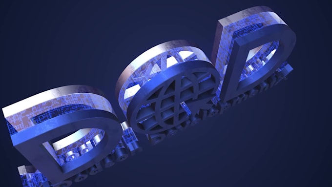 Create the animation of a 3d logo or text intro for youtube by ...