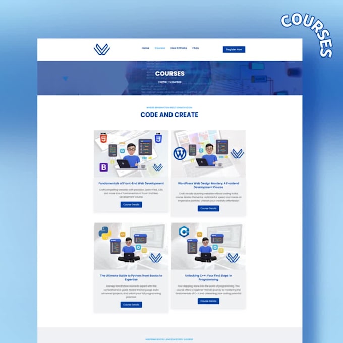 Develop a fantastic school website by Muhammadsaad_1 | Fiverr